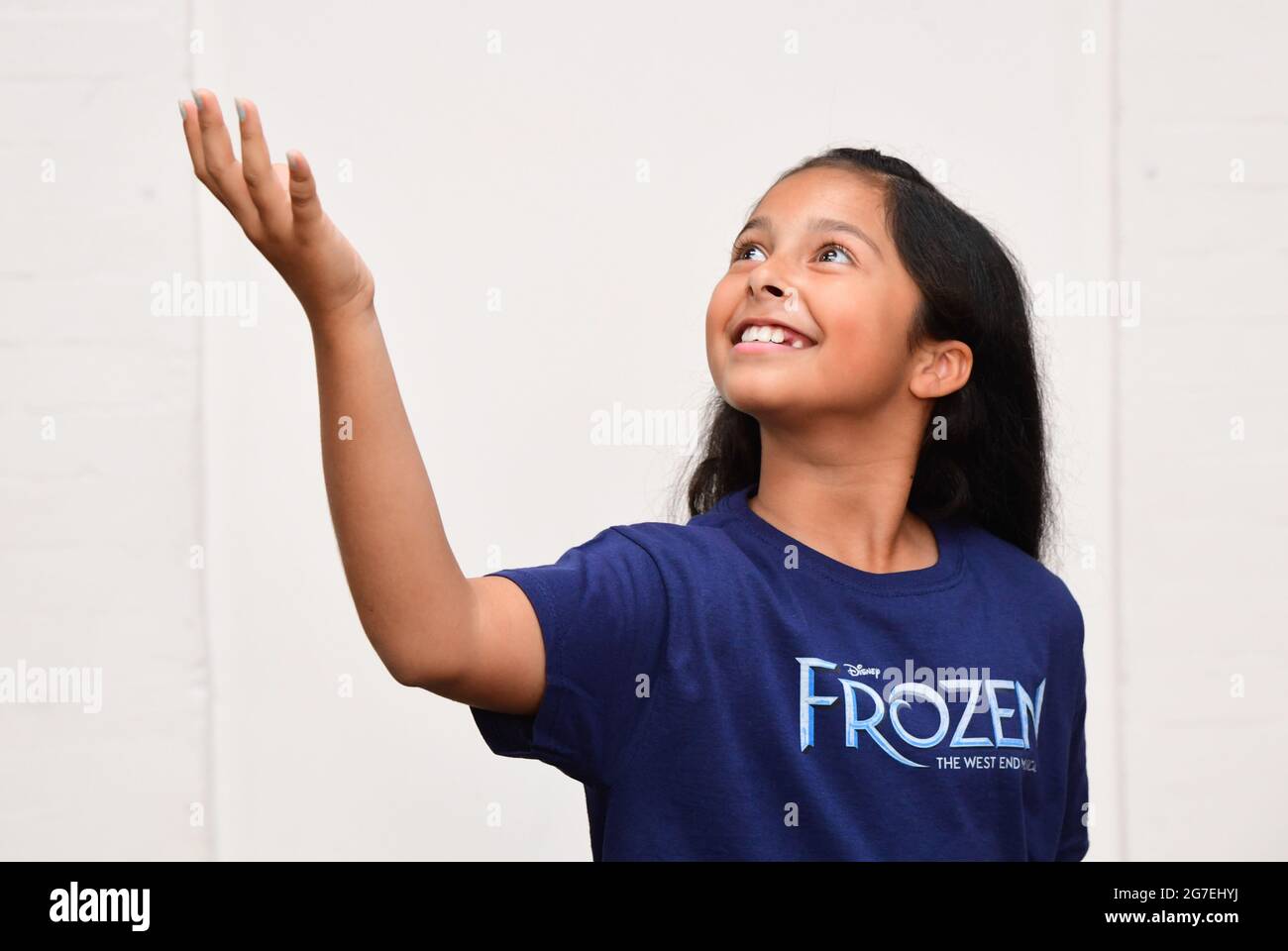 Sasha Watson-Lobo who will play young Elsa during a photo call for the ...