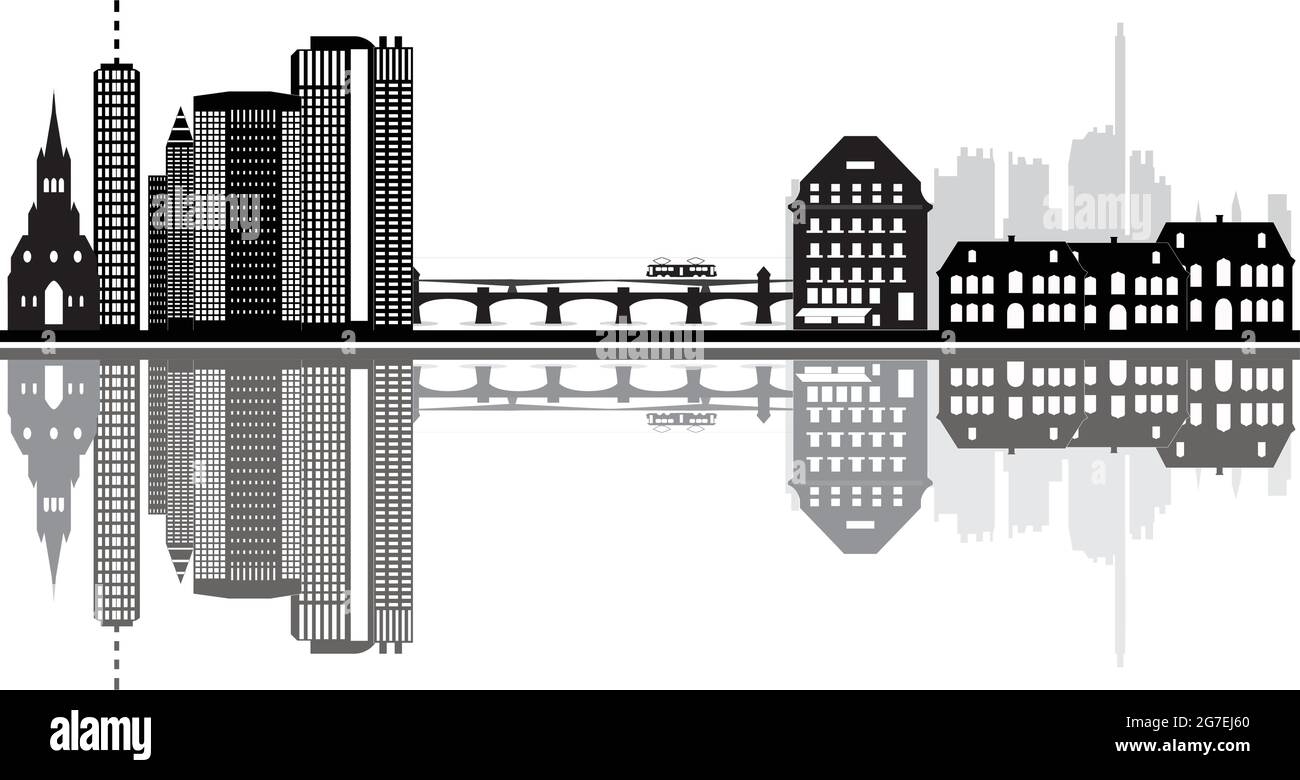 Skyline basel switzerland Stock Vector Images - Alamy