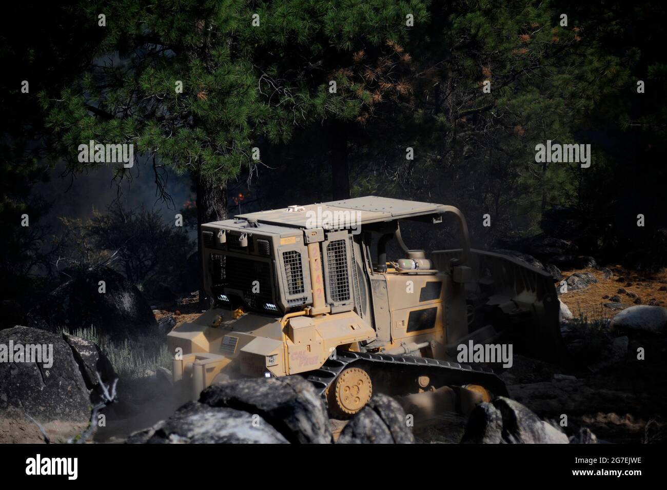 Doyle, California, USA. 12th July, 2021. Doyle, CA - Firefighters were ...