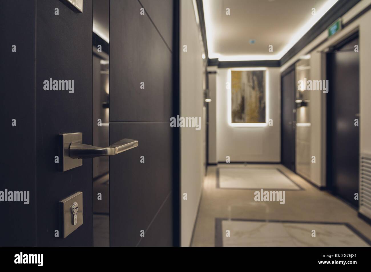House Hallway Corridor Doors High Resolution Stock Photography and ...