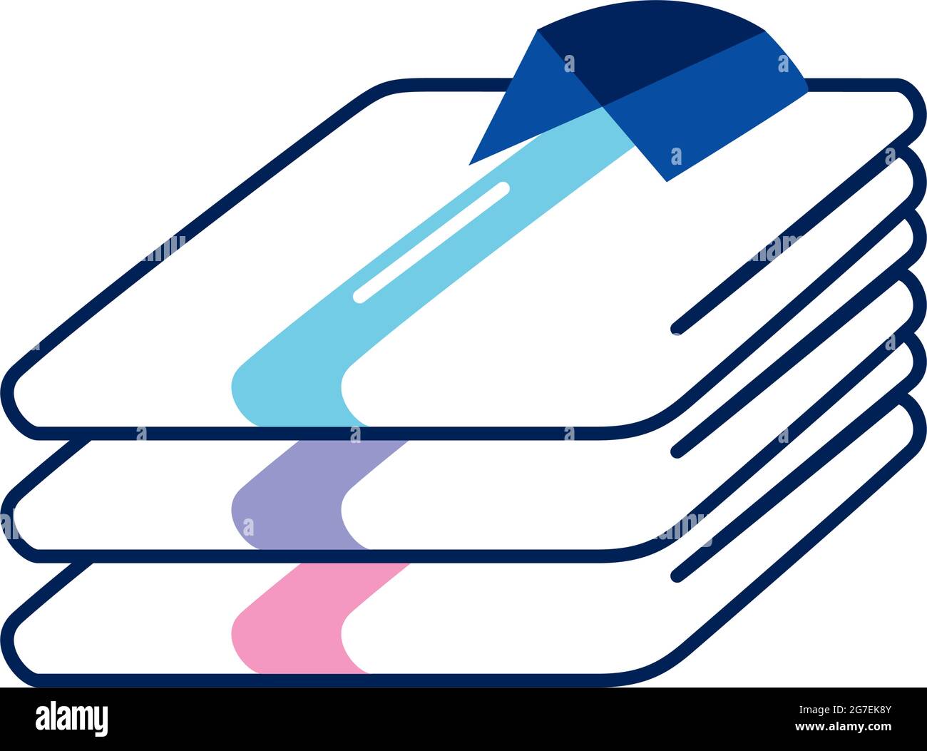 shirts folded laundry set icons Stock Vector Image & Art - Alamy