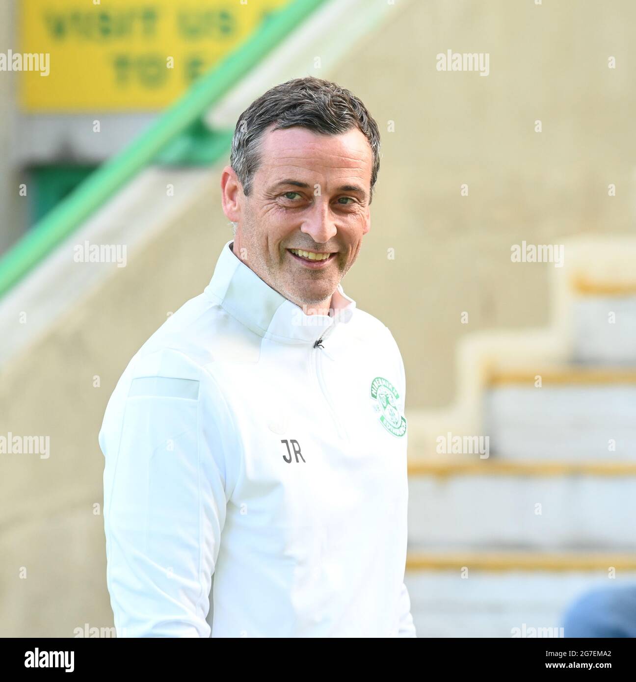 Easter Road Stadium .Edinburgh .Scotland. UK .13th July 21 Hibernian vs ...