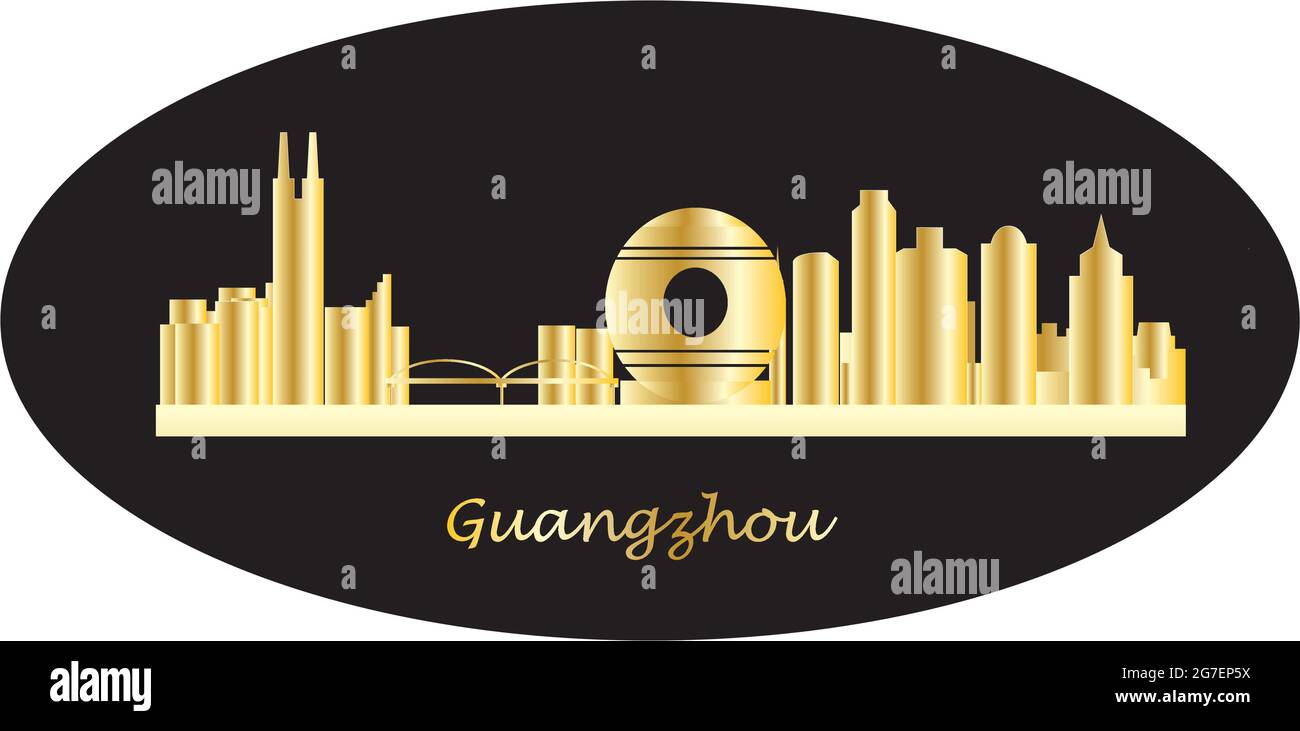 Guangzhou city skyline Stock Vector Image & Art - Alamy
