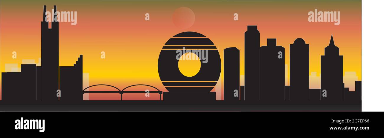 Guangzhou city skyline Stock Vector Image & Art - Alamy