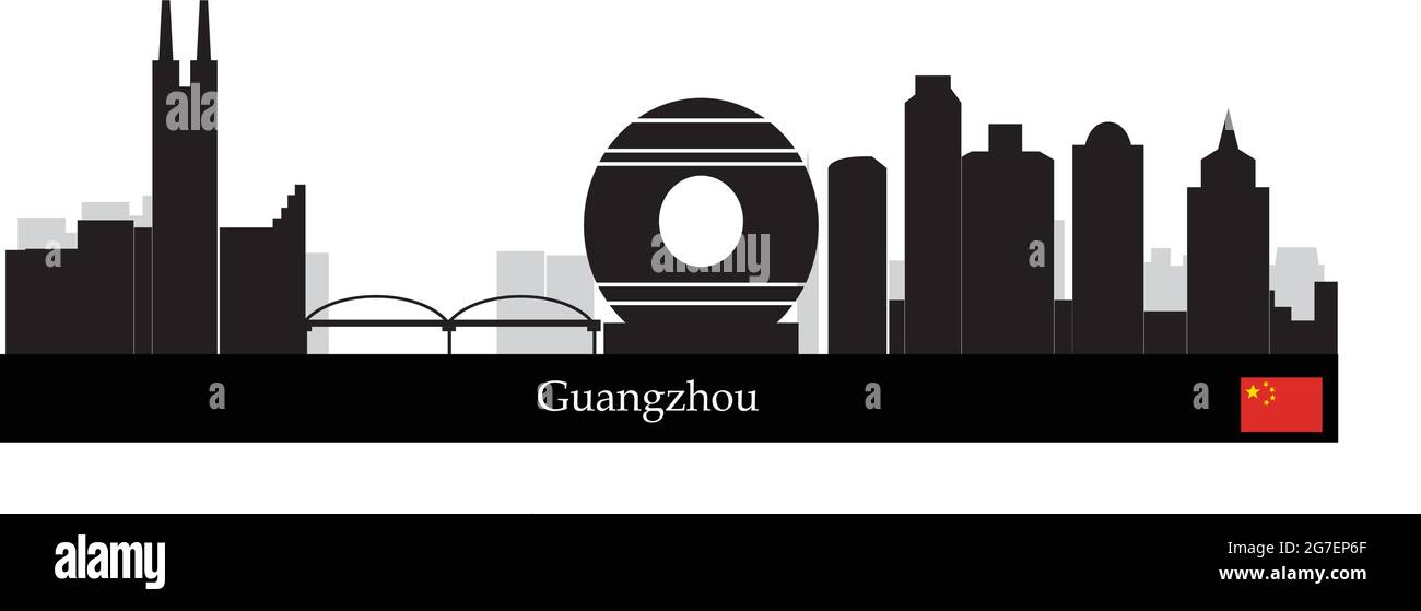 Guangzhou city skyline Stock Vector Image & Art - Alamy