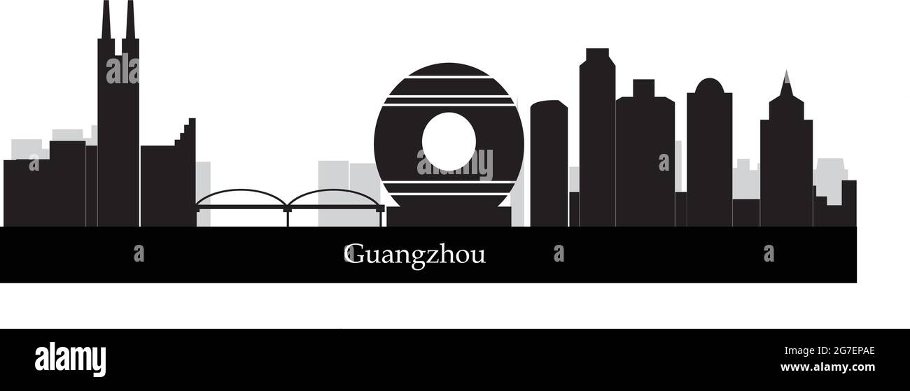 Guangzhou city skyline Stock Vector Image & Art - Alamy