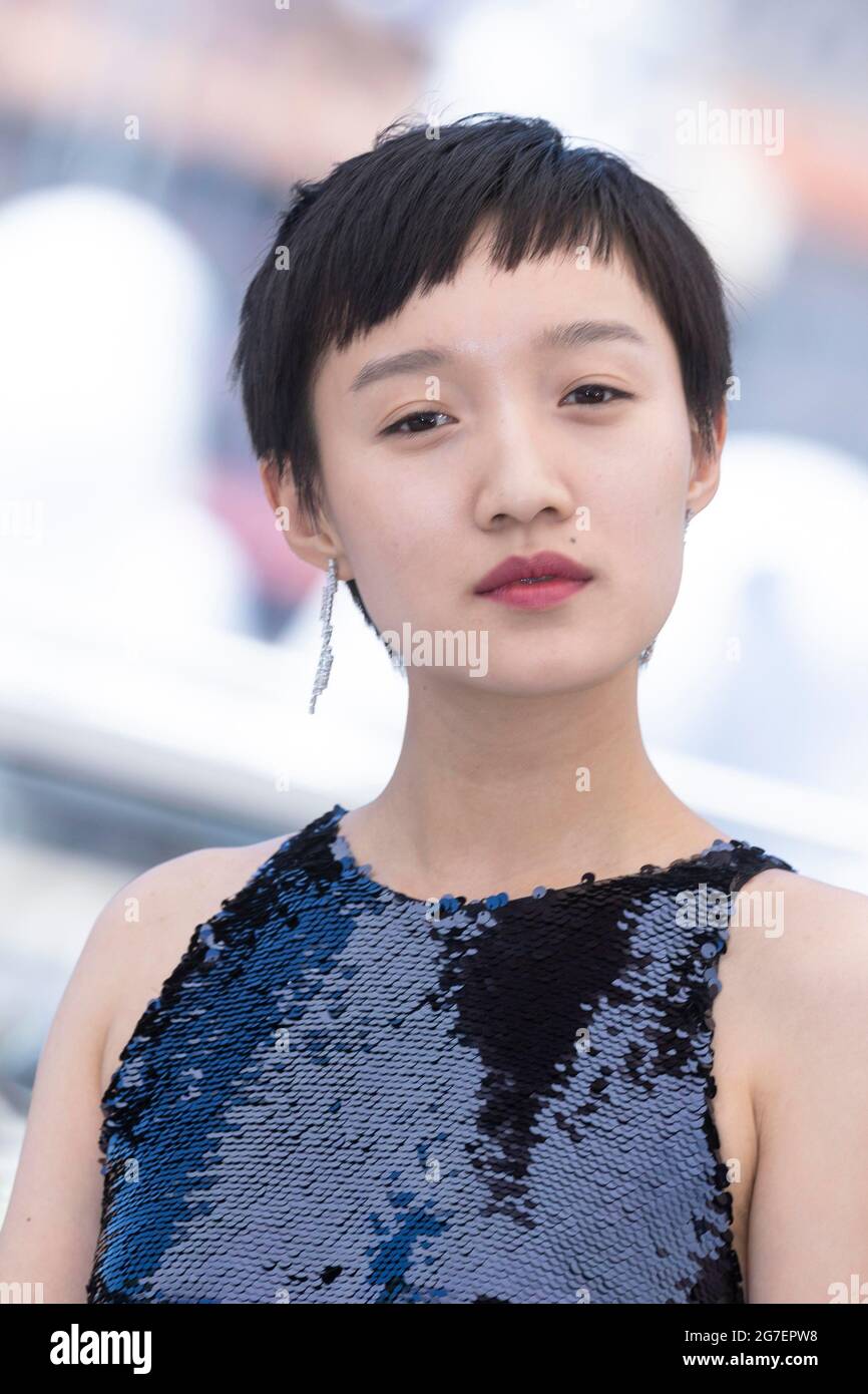 Cannes, France, on 13 July 2021. Miyi Huang poses before the photocall ...