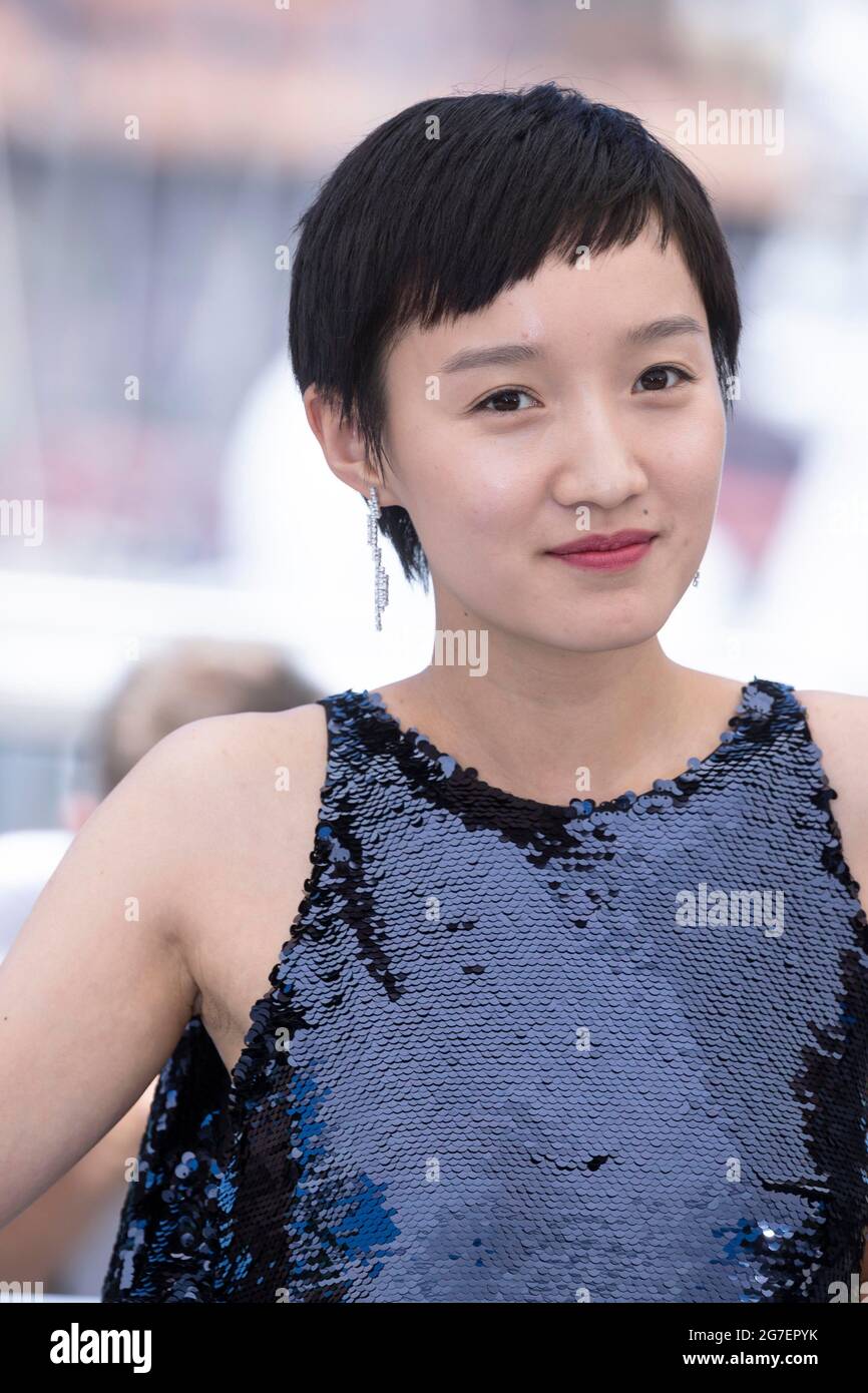 Cannes, France, on 13 July 2021. Miyi Huang poses before the photocall ...