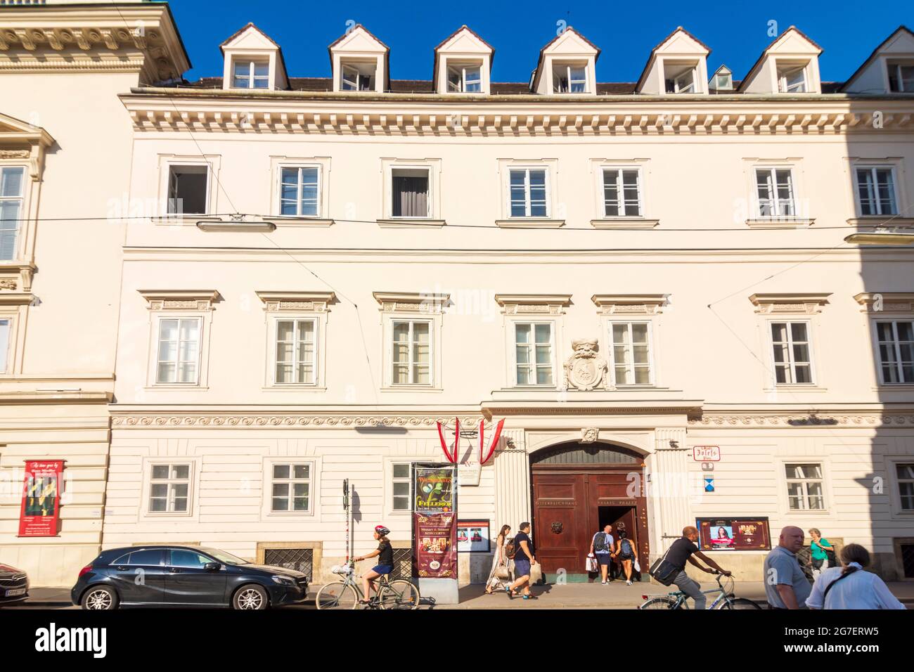 Wien, Vienna: Palais Palffy at square Josefsplatz in 01. Old Town, Wien ...