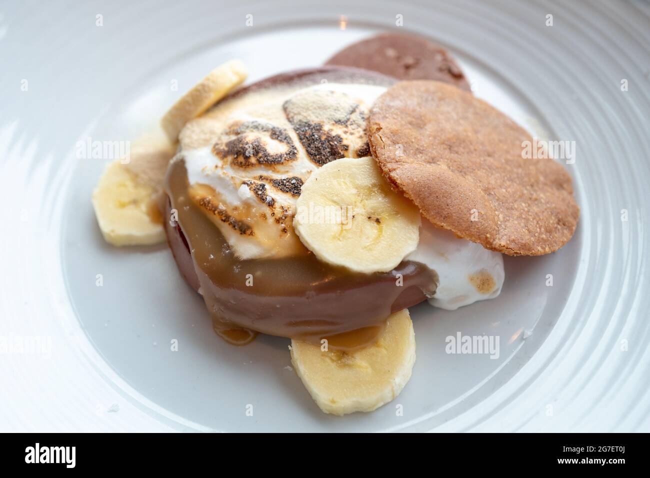 Close-up of smores dessert at The C restaurant at Intercontinental ...