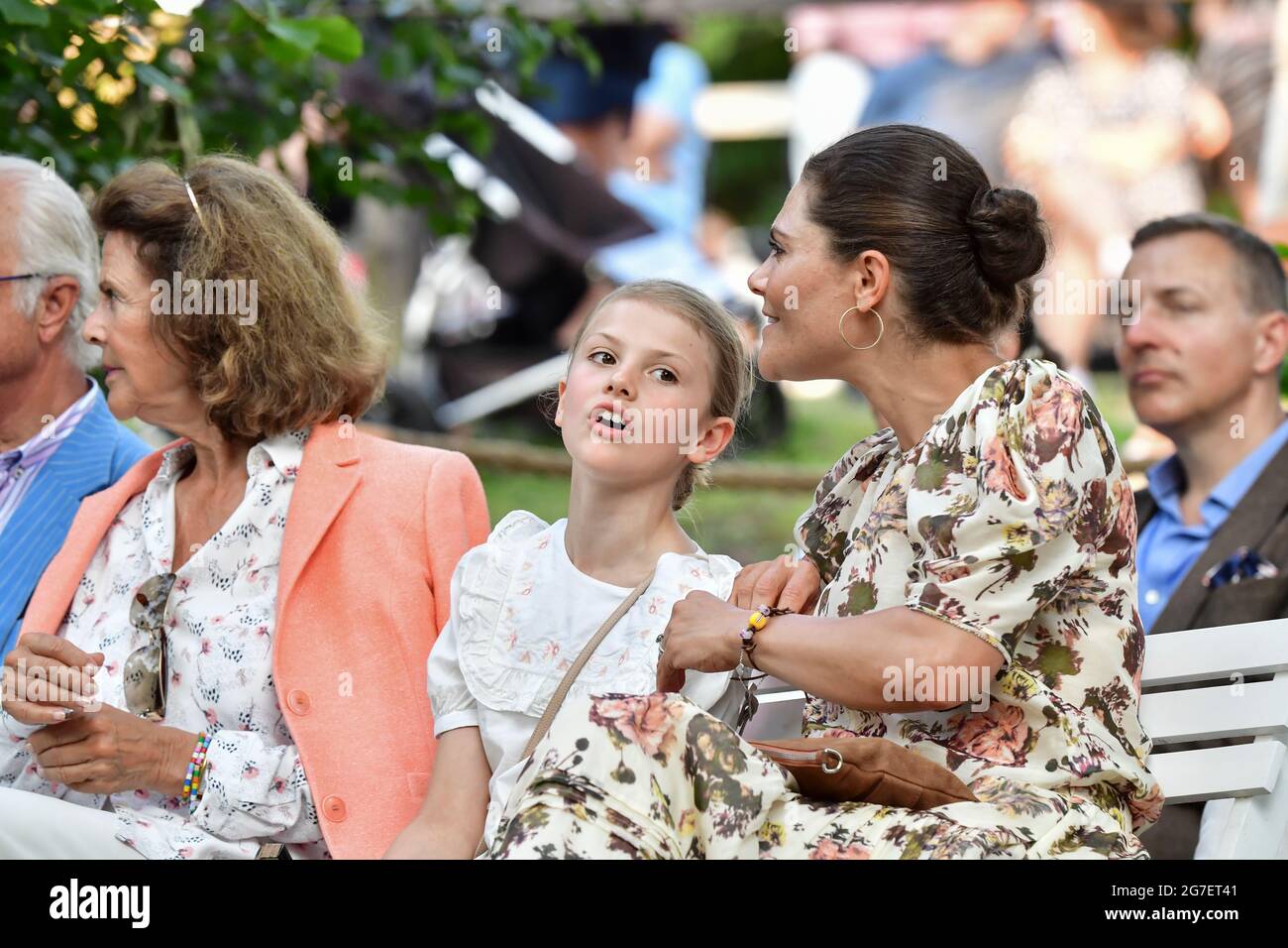 Queen Silvia, Princess Estelle and Crownprincess Victoria attend the ...