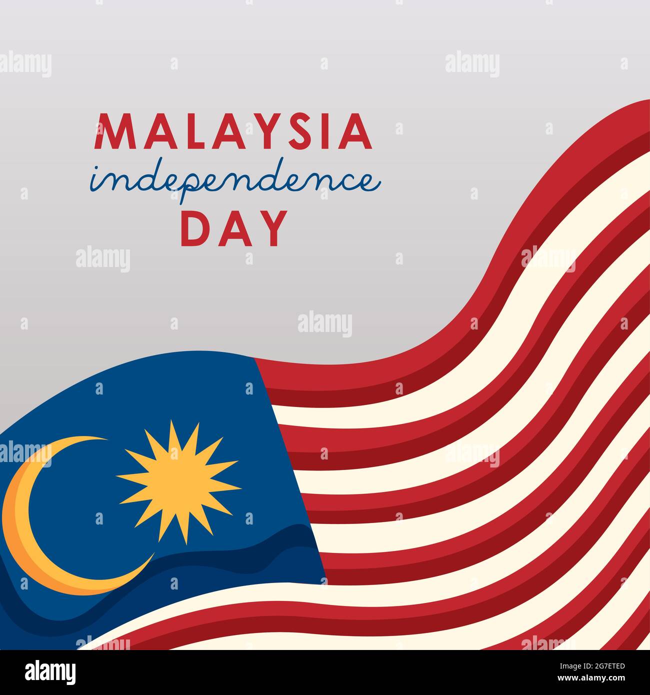 National flag of malaysia waving Stock Vector Images - Alamy