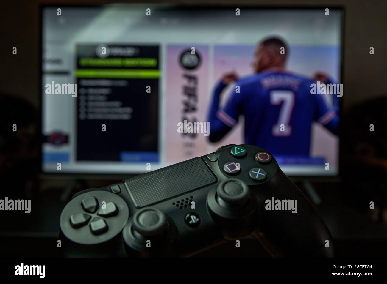 FIFA 2021 video football game on PS4 gaming console Stock Photo - Alamy
