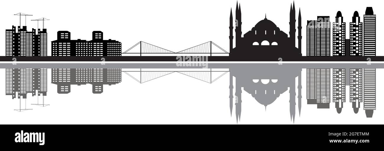 istanbul turkey city skyline Stock Vector Image & Art - Alamy