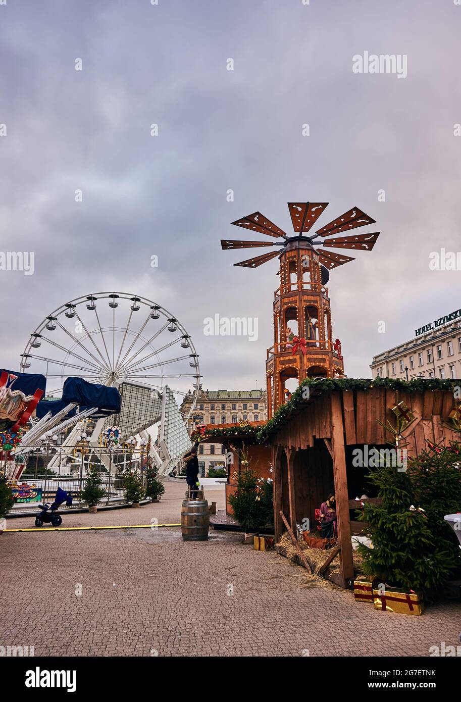 POZNAN, POLAND - Nov 26, 2017: The yearly Christmas market and High ...