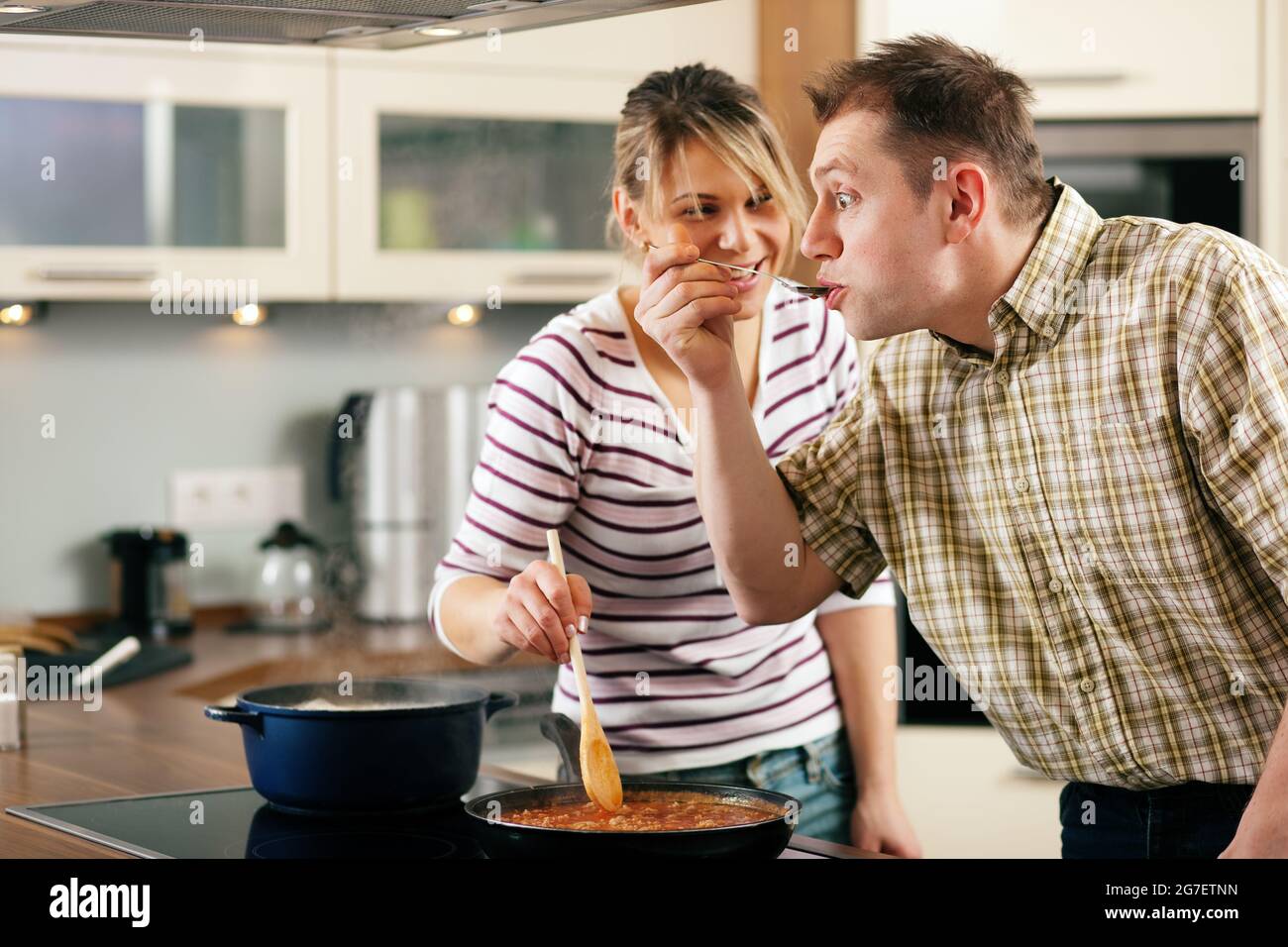Spicy hot food facial expression hi-res stock photography and images ...