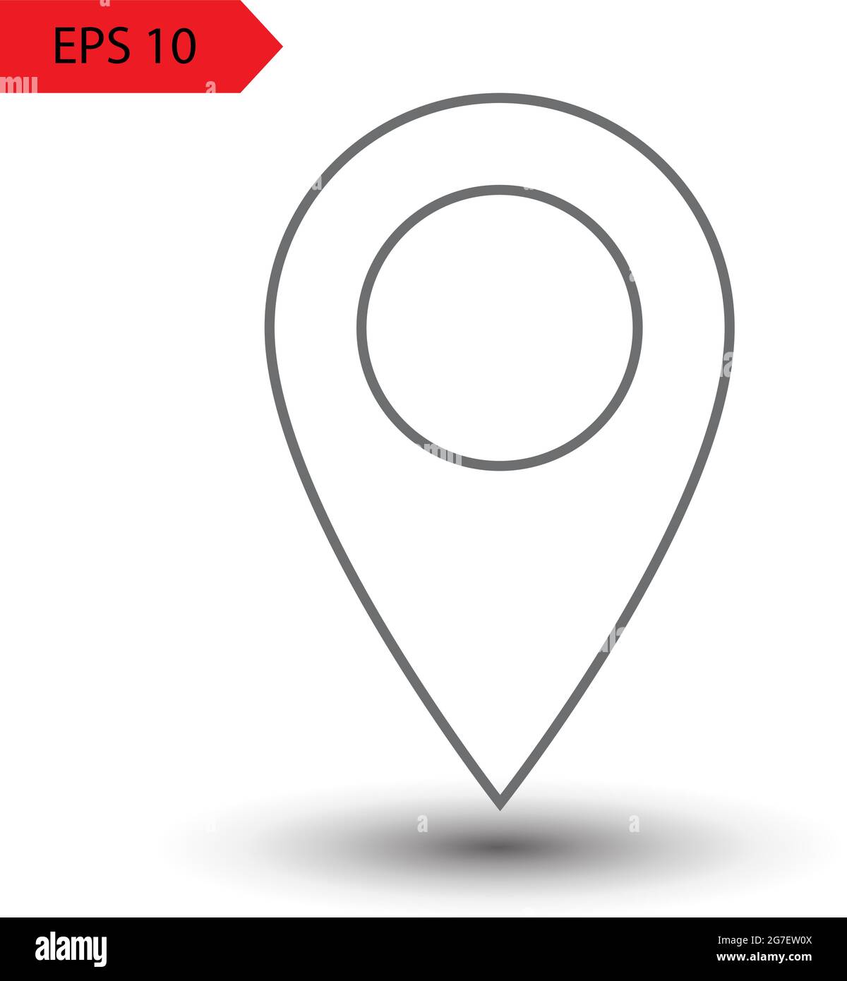 Map pins sign location icon. Map pointer icon Stock Vector Image & Art - Alamy