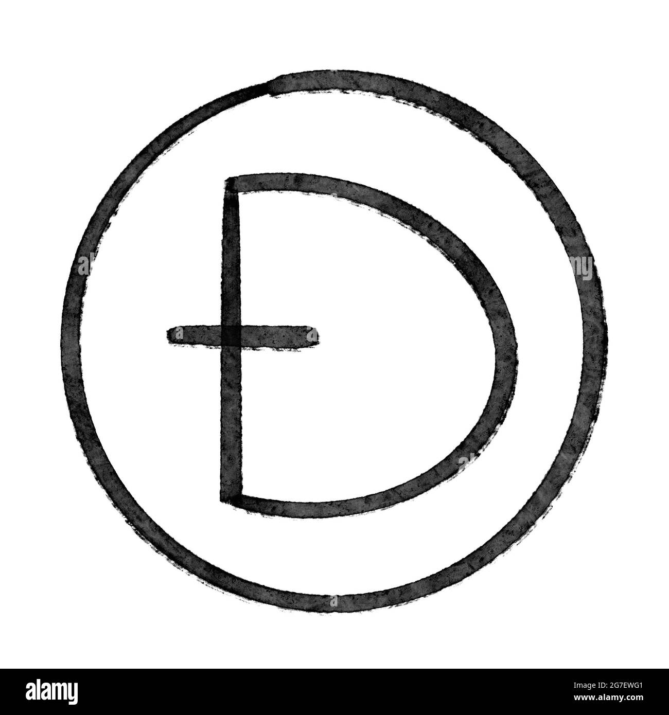 Dogecoin logo Black and White Stock Photos & Images - Alamy