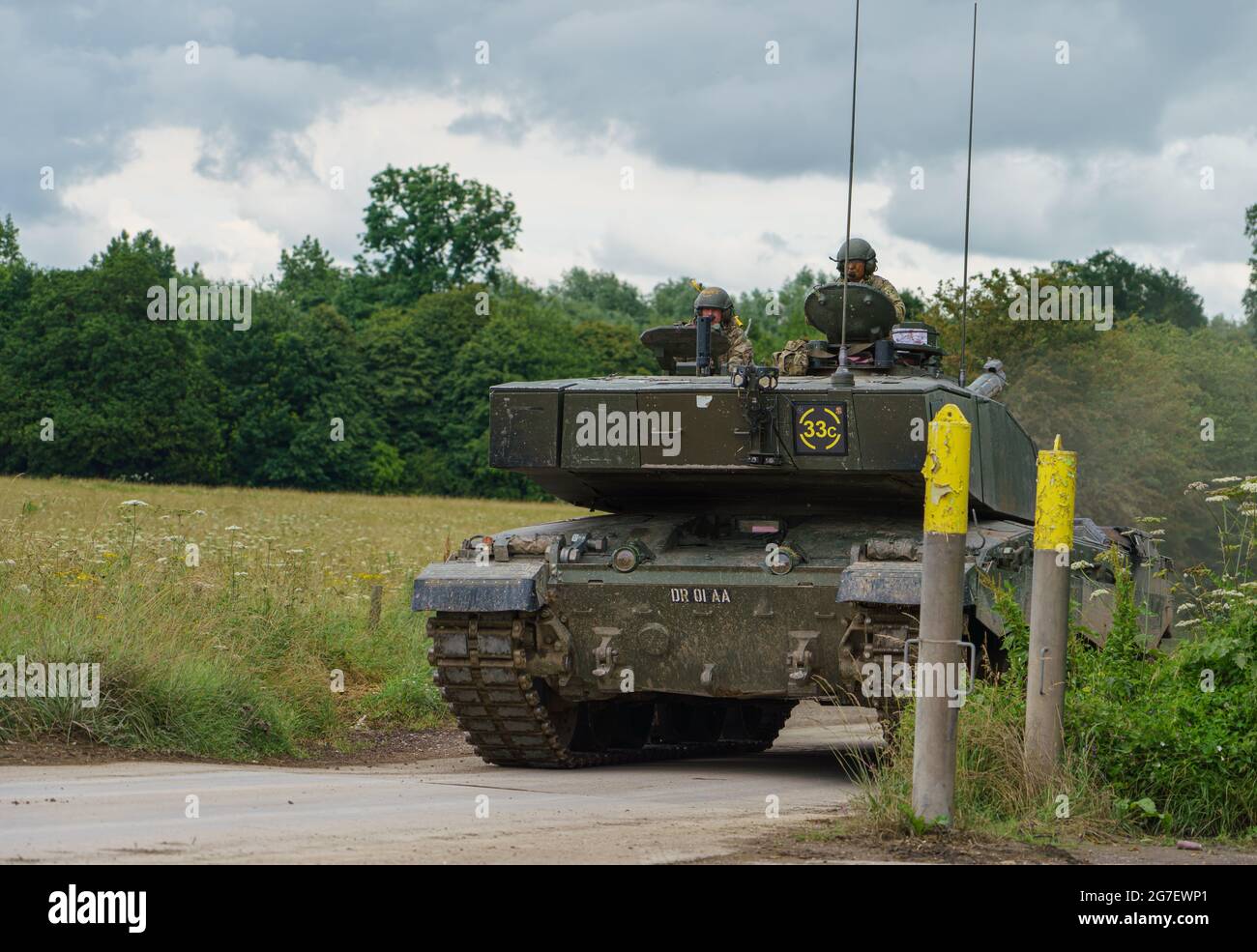 British Army Challenger 2 ii FV4034 main battle tank on a military ...