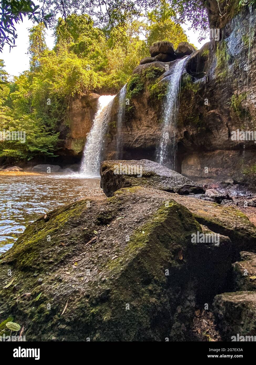 Haew Suwat Waterfall in Khao Yai National Park in Nakhon Ratchasima ...