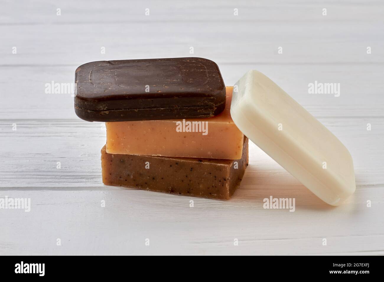 Stack homemade soaps hi-res stock photography and images - Alamy