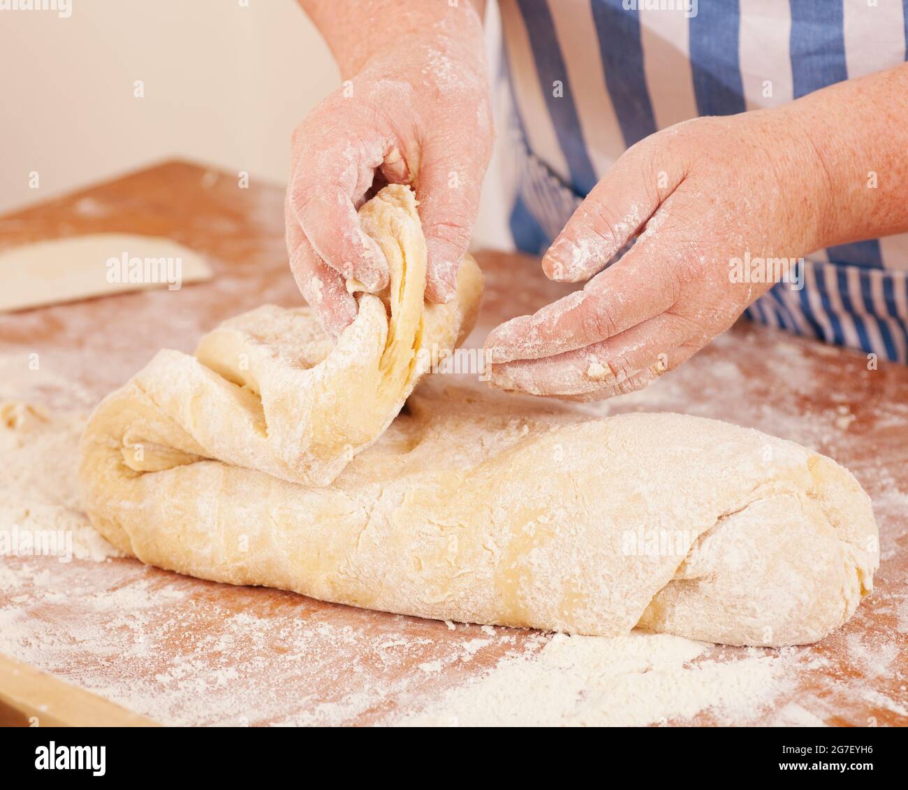 Baking biscuits, woman kneading the dough Stock Photo - Alamy