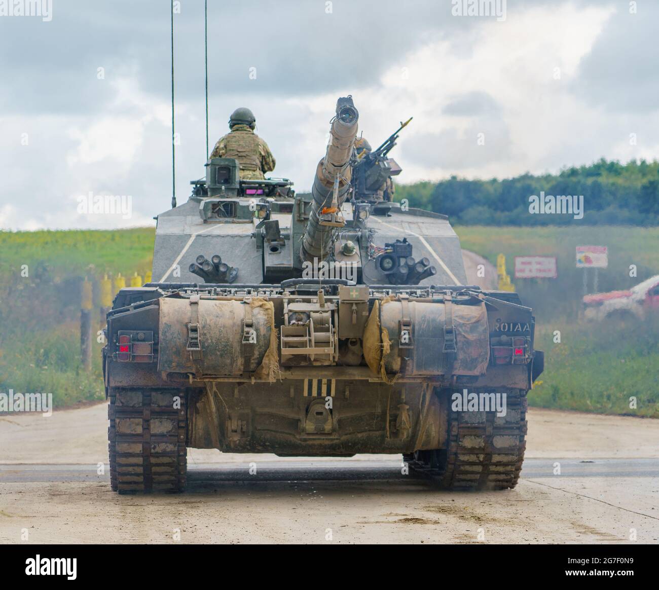 British Army Challenger 2 ii FV4034 main battle tank on a military ...