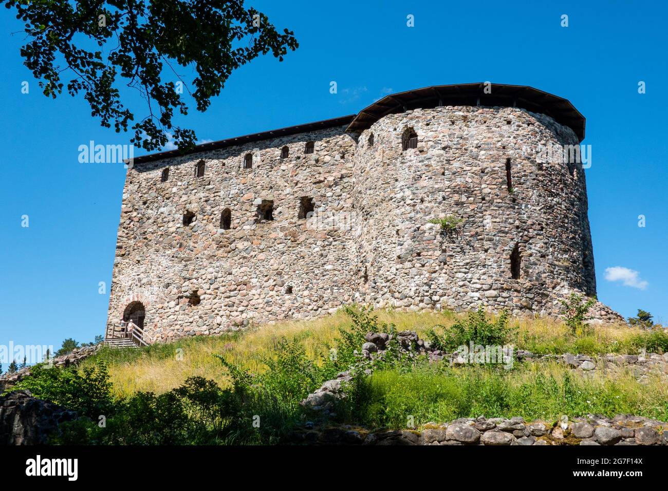 Medieval Raseborg Castle or Raaseporin linna Raasepori, Finland Stock ...