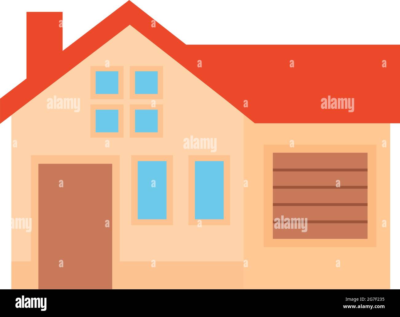 house front facade isolated icon Stock Vector Image & Art - Alamy