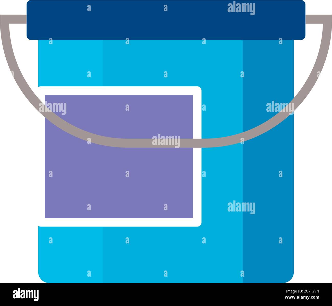 paint pot blue container icon Stock Vector Image & Art - Alamy