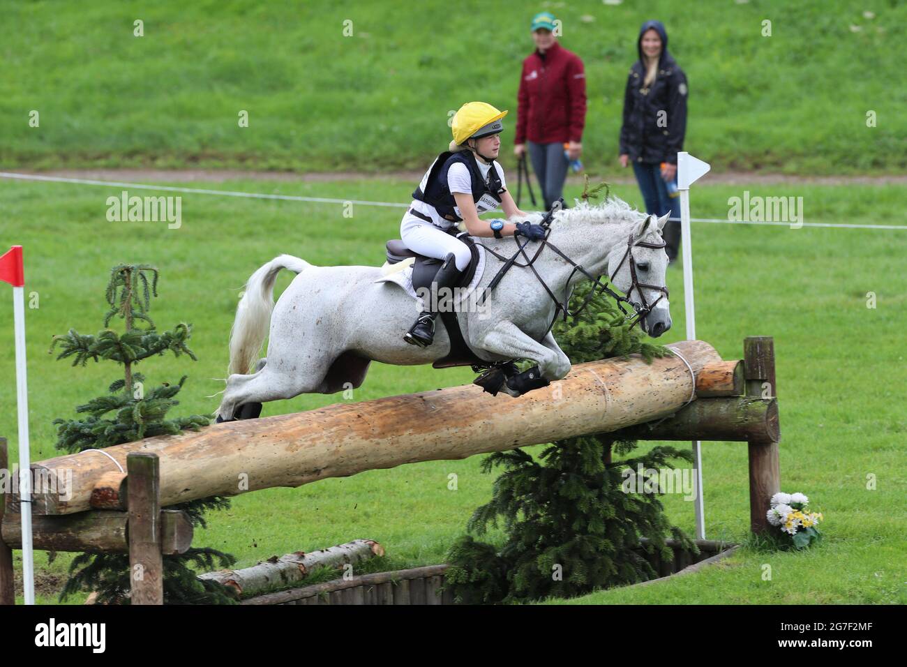 MARLBOROUGH, UK. JULY 10TH. Gemma Watts riding Renkum Bombadier during PT Section M Cross ...