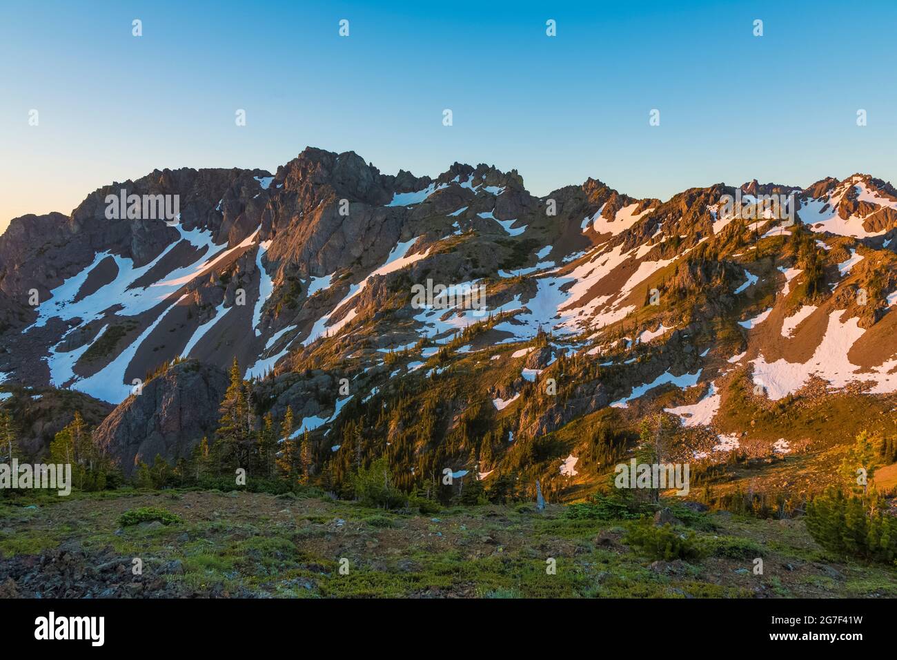 Sunrise at Marmot Pass in the Buckhorn Wilderness, Olympic National ...
