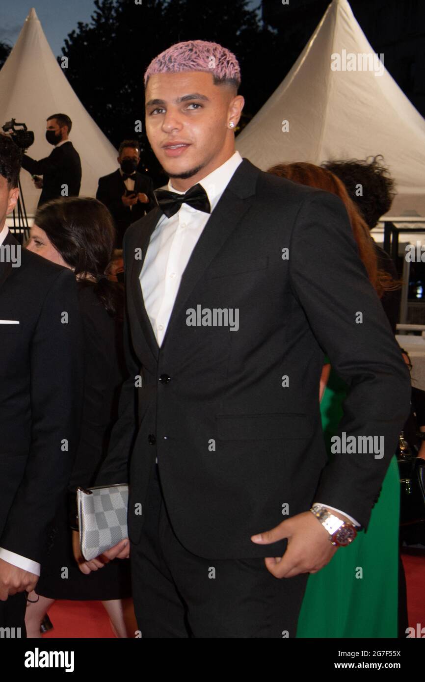 Michou attends the Titane screening during the 74th annual Cannes Film ...