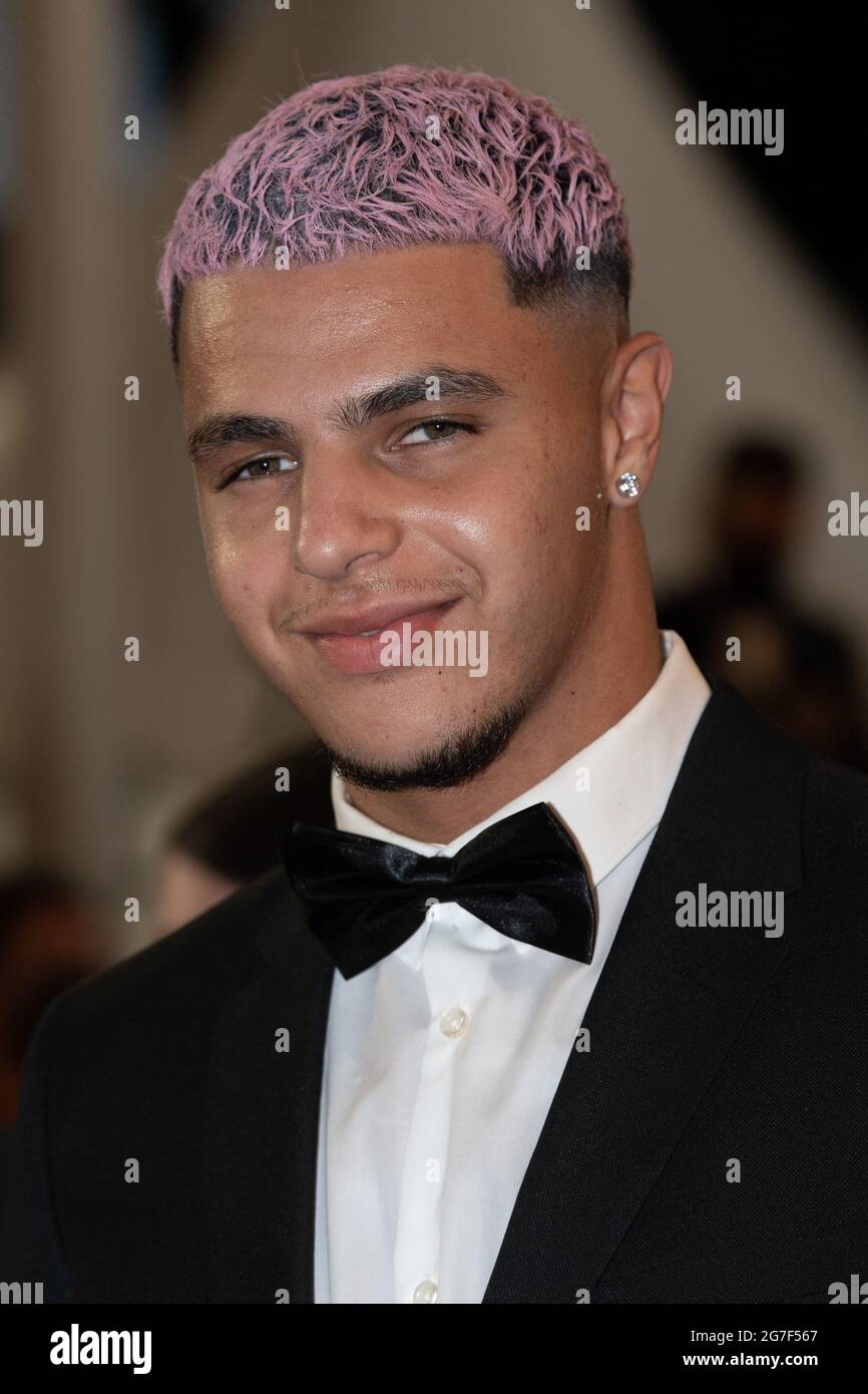 Michou attends the Titane screening during the 74th annual Cannes Film ...
