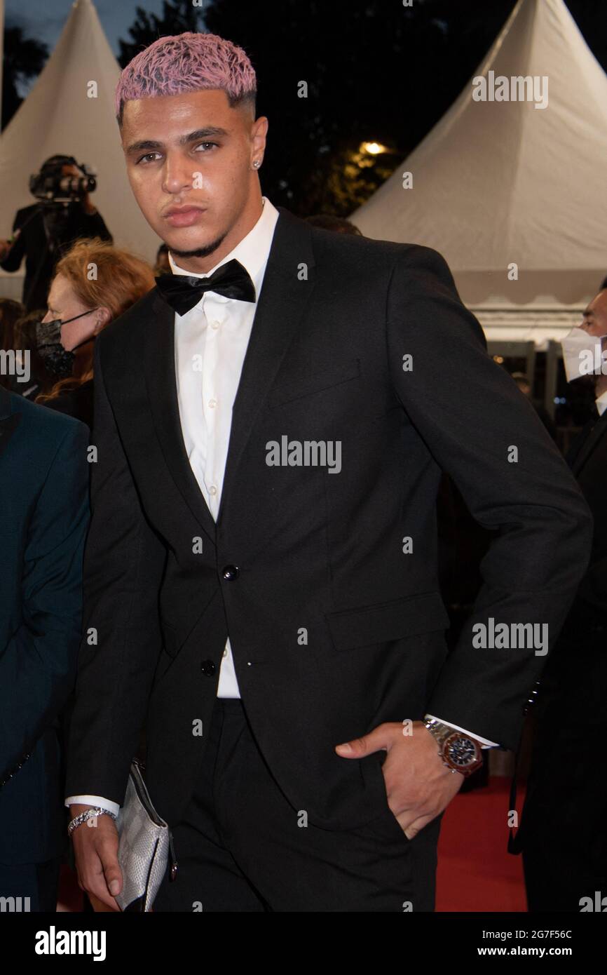 Michou attends the Titane screening during the 74th annual Cannes Film ...