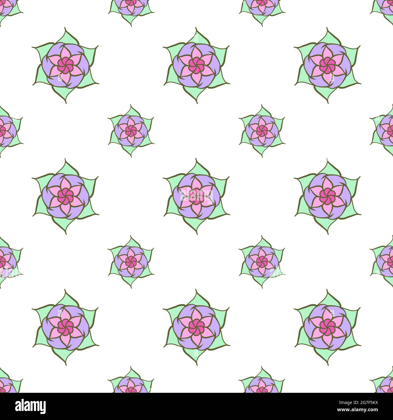 Illustration of a seamless repeat patterns for textile or wrapping and ...