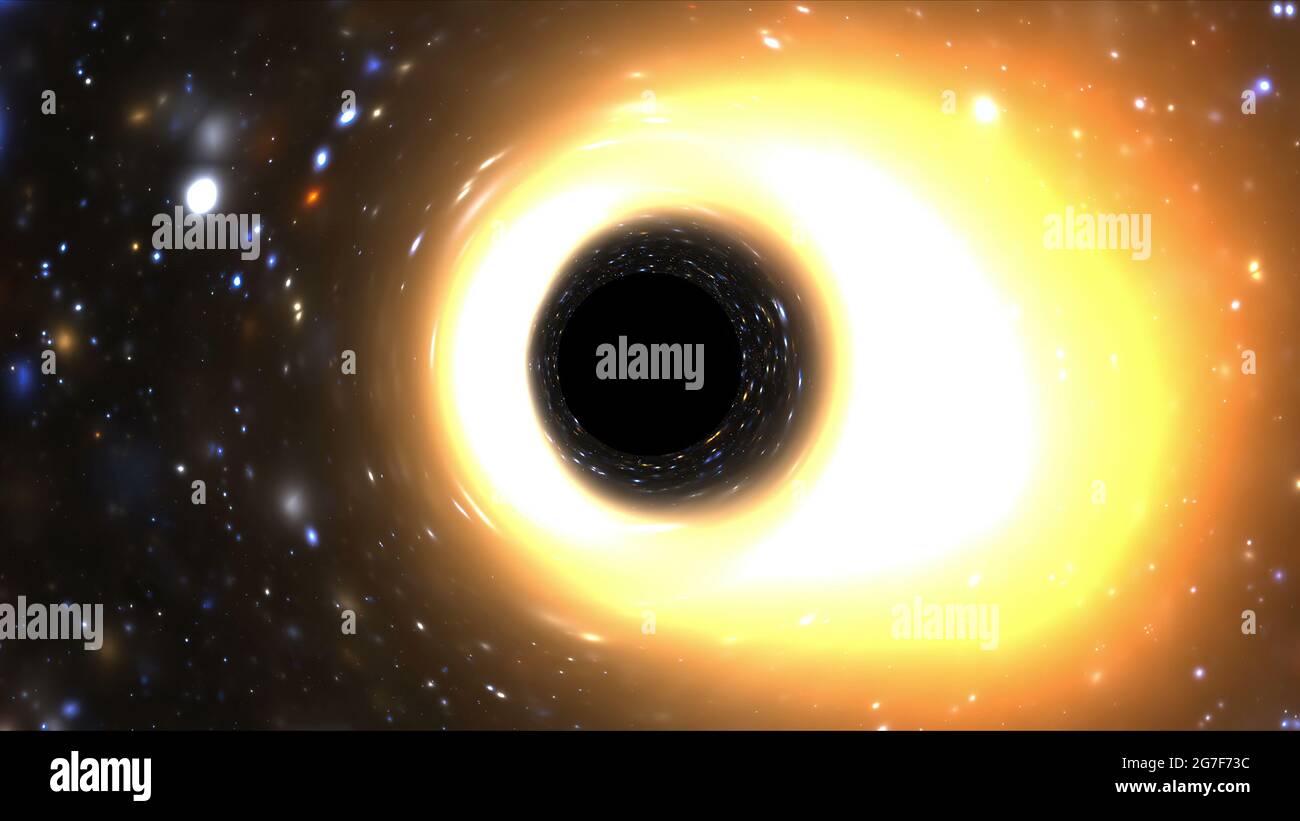 Space Tunnel With Galaxy and Nebulae simulation Stock Photo - Alamy