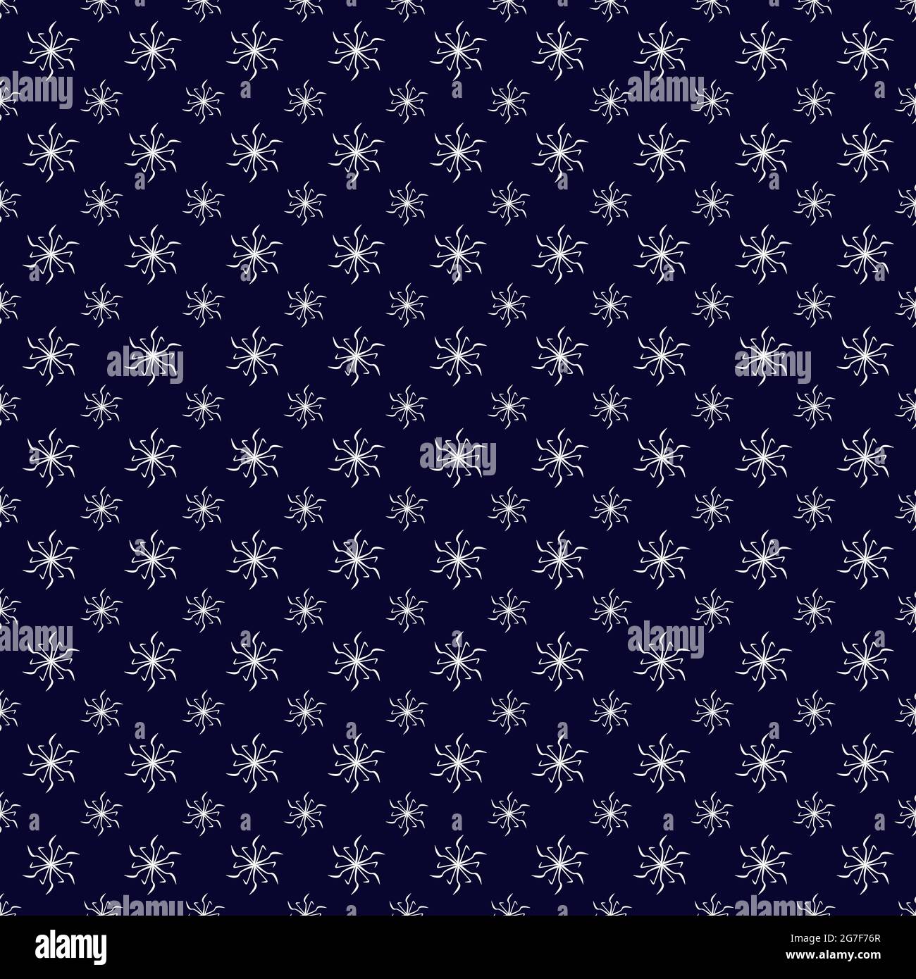 Illustration of bright ornamental repeated pattern on dark blue ...