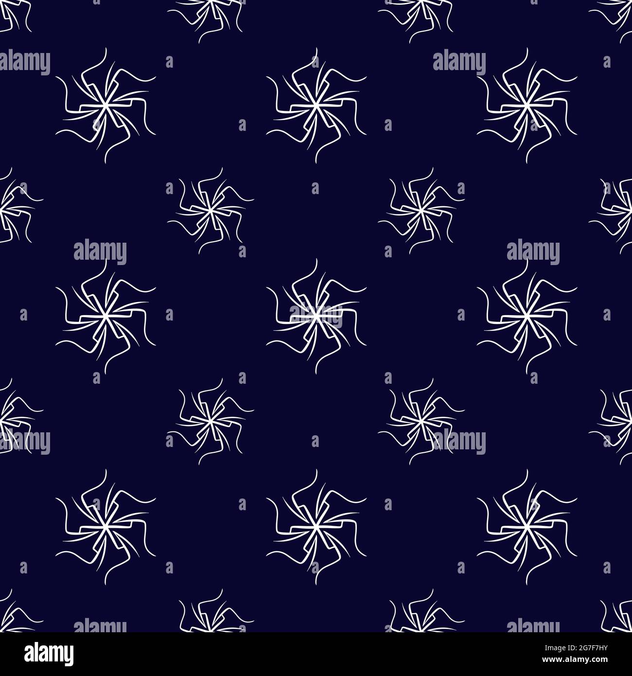 2D illustration wallpaper with a seamless pattern of abstract white ...
