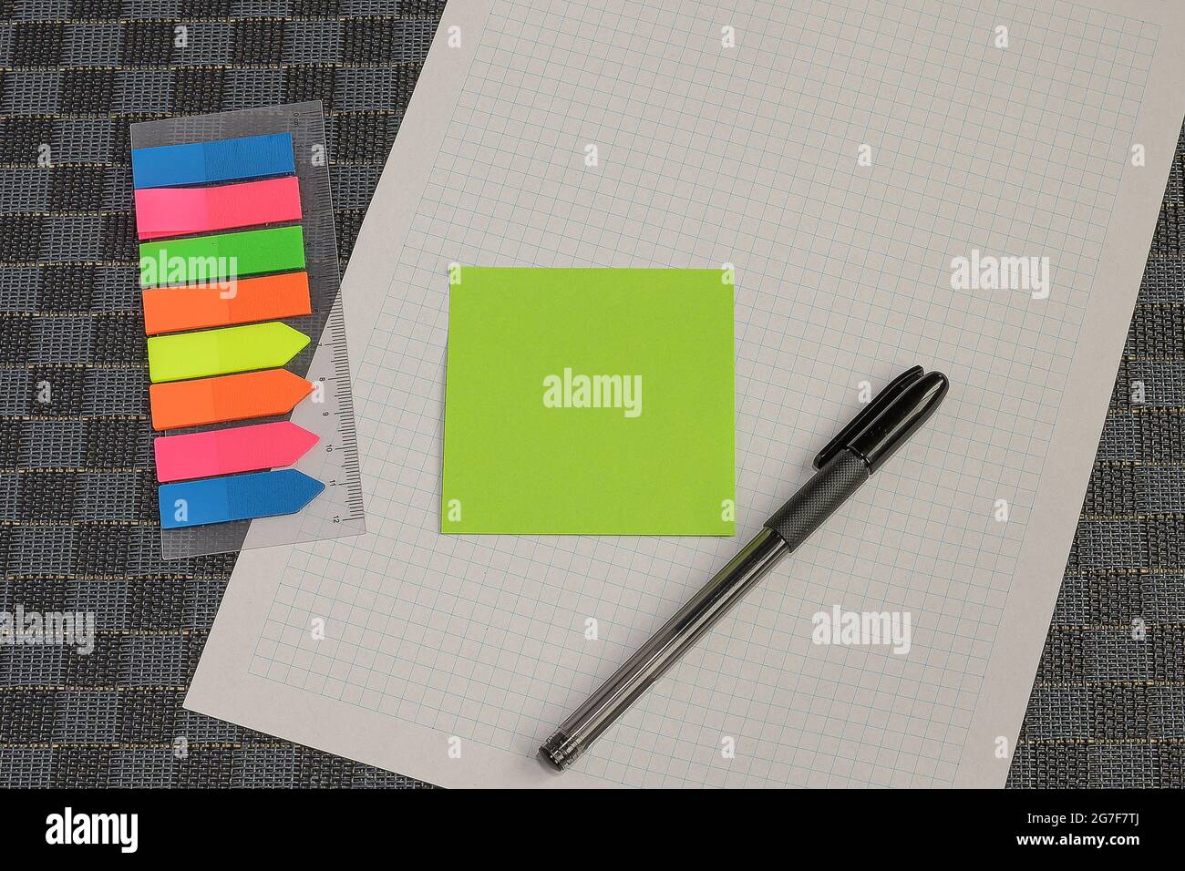 Multiple Assorted Collection Office Stationery Photo With Pens Pencils ...