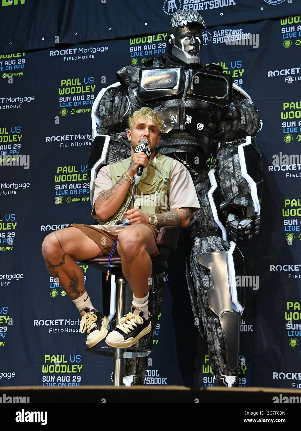 Los Angeles, CA, July 13, 2021. Jake Paul at the JAKE PAUL VS. TYRON ...