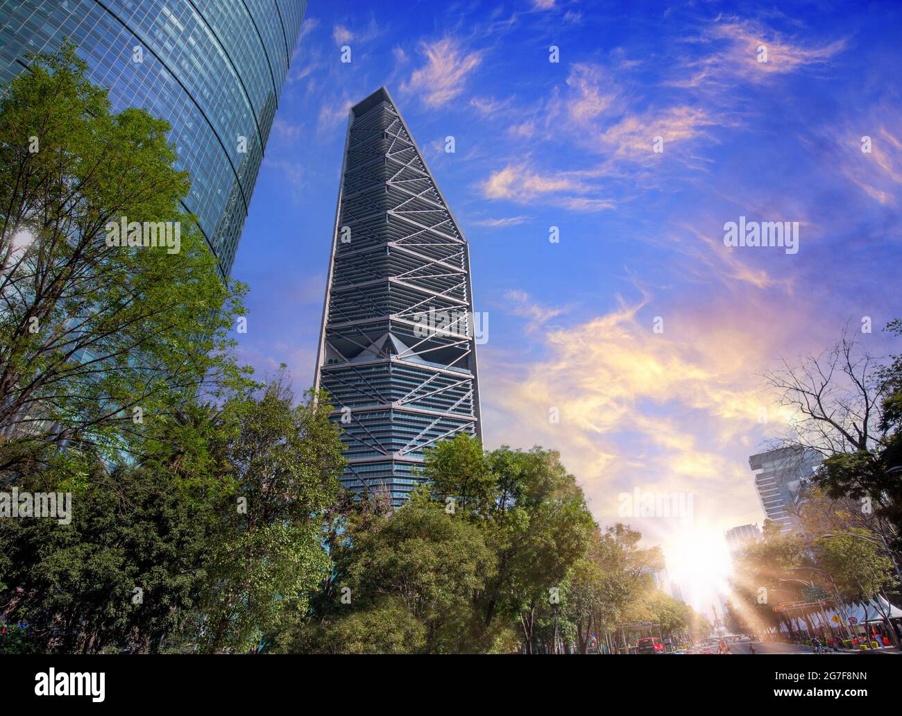 Mexico City Financial center and business district close to Paseo De ...