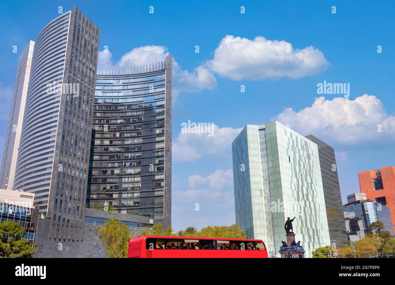Mexico City Financial center and business district close to Paseo De ...
