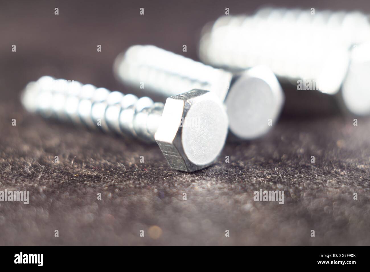 Closeup shot screw heads hi-res stock photography and images - Alamy