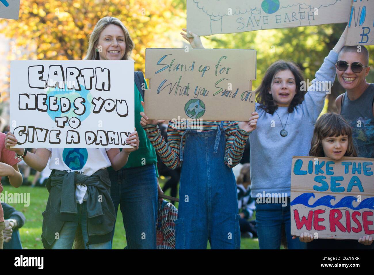 MELBOURNE, AUSTRALIA - May 21, 2021: Passionate young kids with their ...