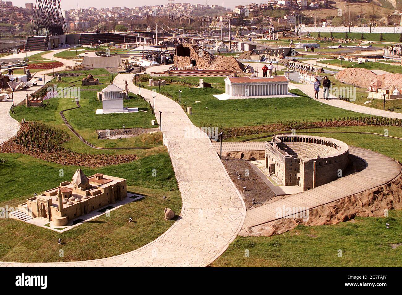 ISTANBUL, TURKEY - APRIL 30: View of the Miniaturk miniature park on ...