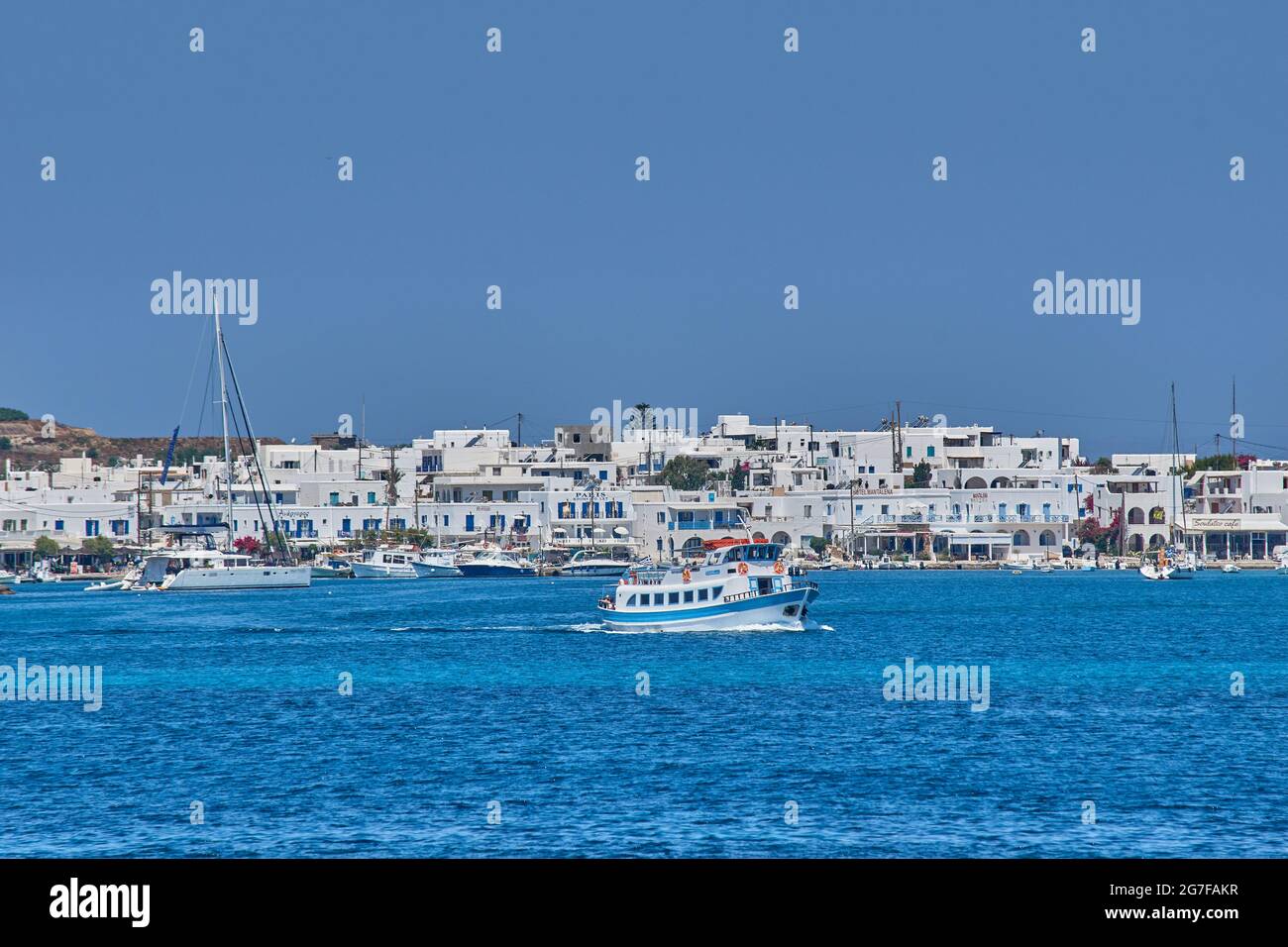 Antiparos island, Greece - June 2017: Beautiful seascape view ...