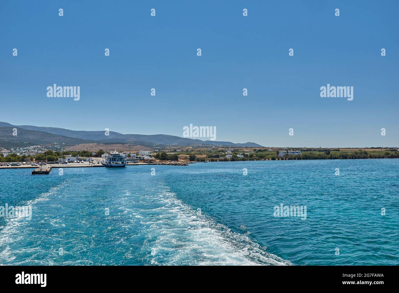 Antiparos island, Greece - June 2017: Beautiful seascape view ...