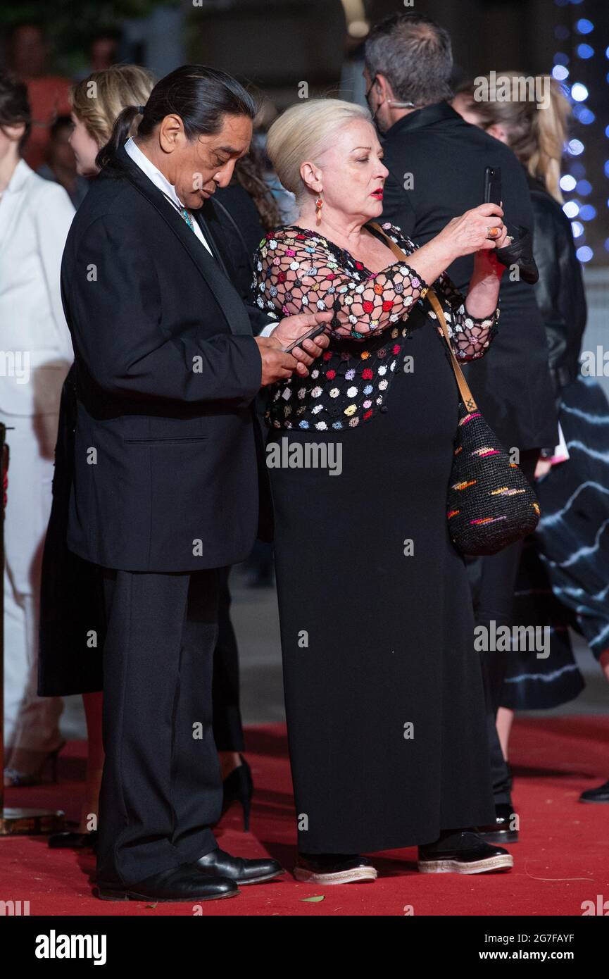 Cannes, France on July 13, 2021. Josiane Balasko and George Aguilar ...