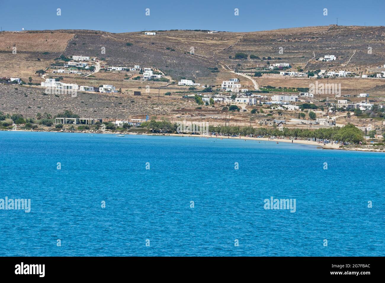 Antiparos island, Greece - June 2017: Beautiful seascape view ...